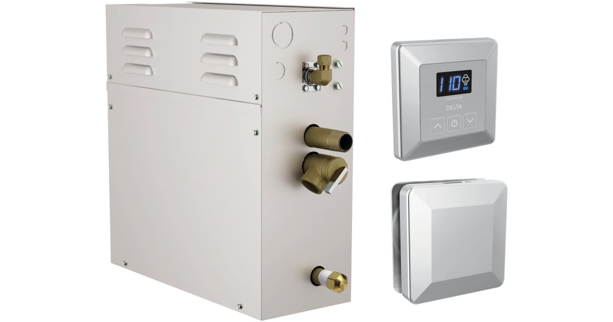 Delta 5P-EST10-PR SimpleSteam Steam Shower Generator Package 10kW 240v ...