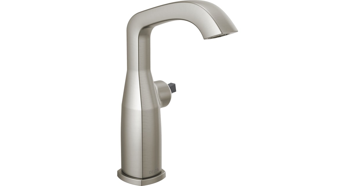 Delta 676-SSLHP-DST Stryke 1.2 GPM Single Hole Mid-Height Bathroom ...
