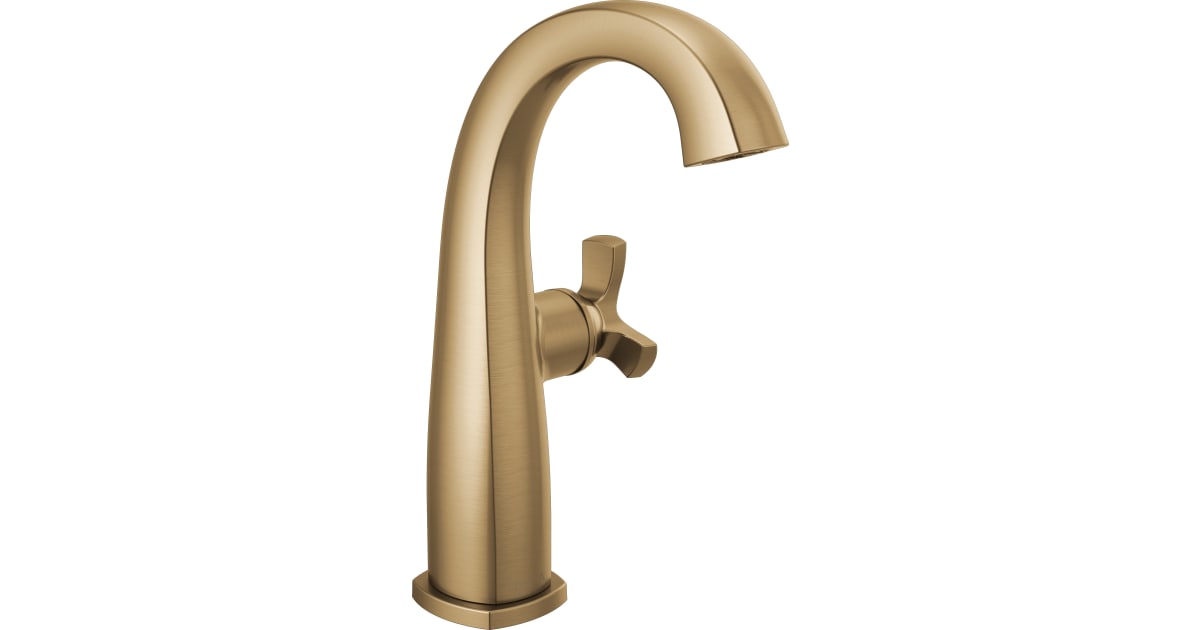 Delta 6776-CZ-PR-DST Stryke 1.2 GPM Single Hole Bathroom Faucet with ...