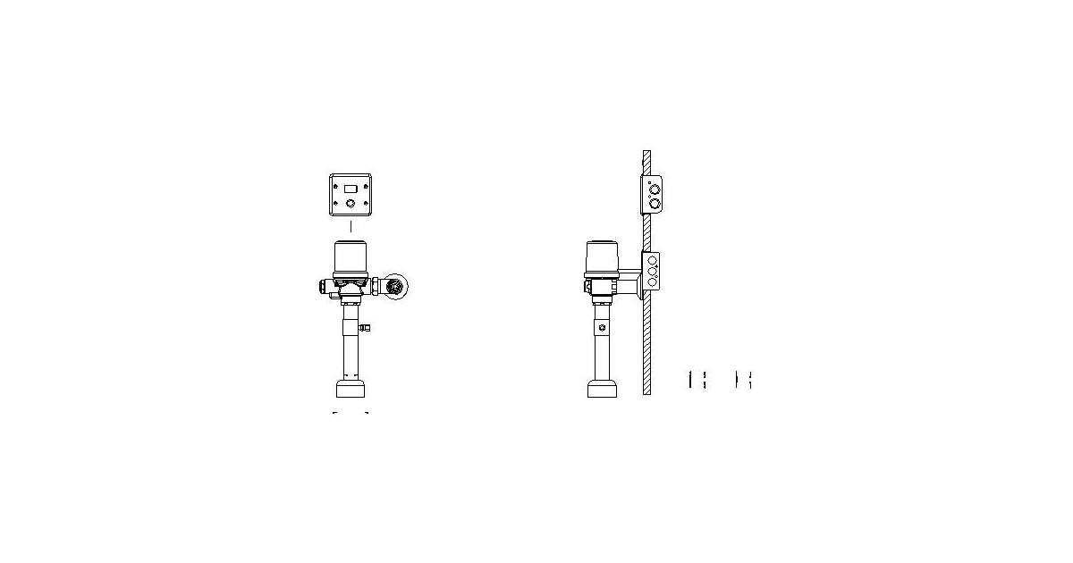 Delta 81T201-148-WMSHWA-BB Commercial 1-1/2" Top Spud Electronic Flush ...
