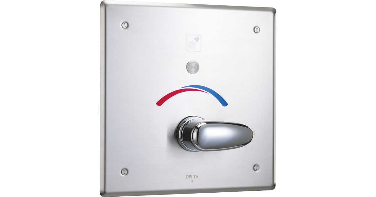 Delta 860T107 Push Button Hardwire Metering Electronic Shower System ...