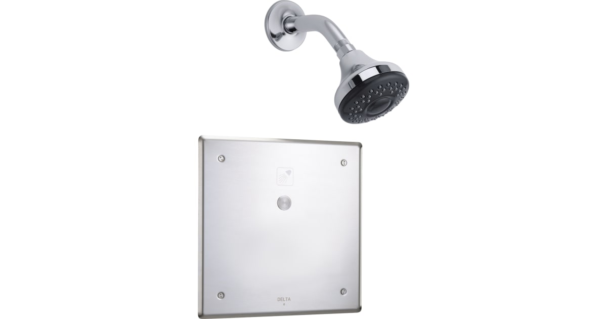 Delta 860T133 Push Button Hardwire Metering Electronic Shower System ...