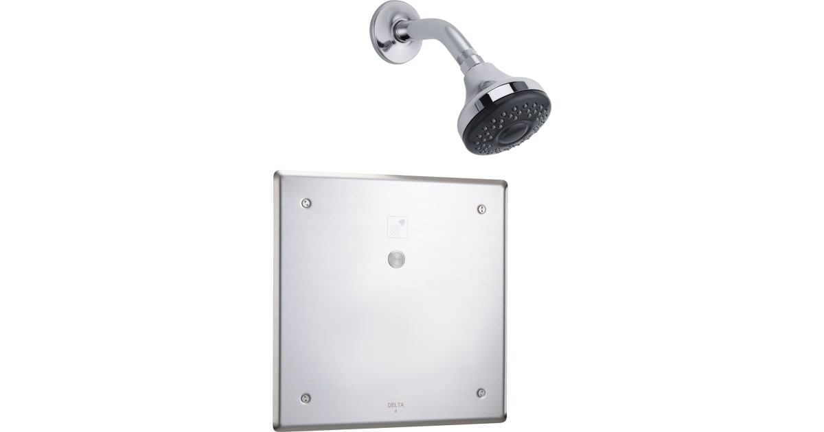 Delta 860T138 Push Button Hardwire Metering Electronic Shower System ...