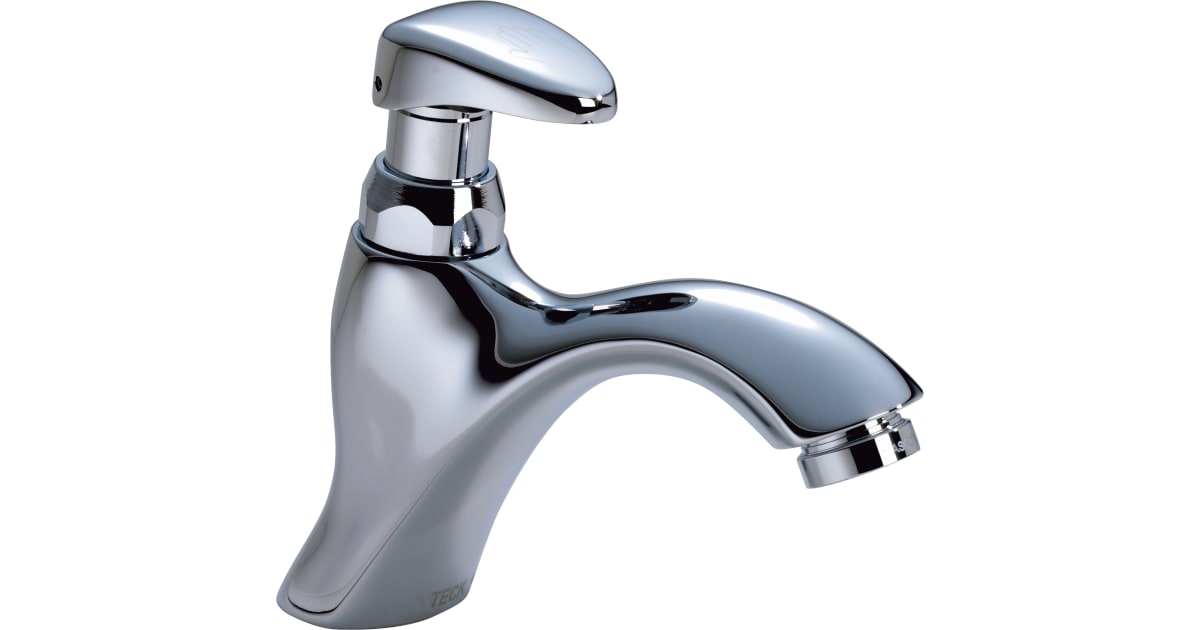 Delta 87T111 0.5GPM Single Metal Lever Metering Single Hole Bathroom ...