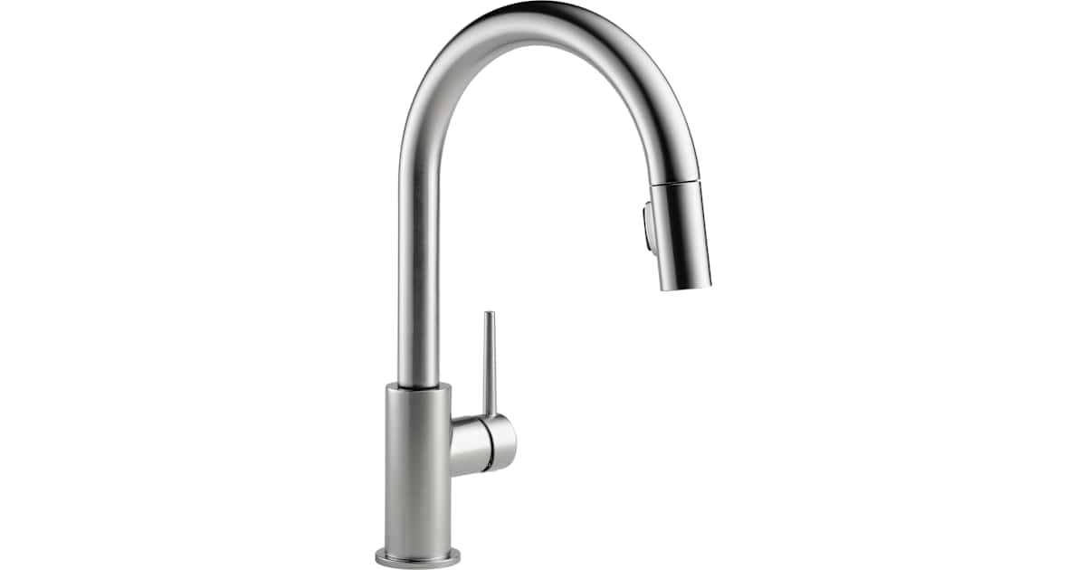 Delta 9159-AR-DST Trinsic Pull-Down Kitchen Faucet with Magnetic ...