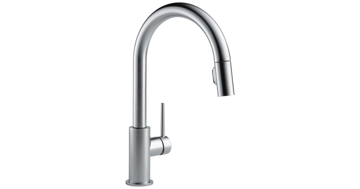 Delta 9159-ARLS-DST Trinsic 1.8 GPM Single Hole Pull Down Kitchen ...