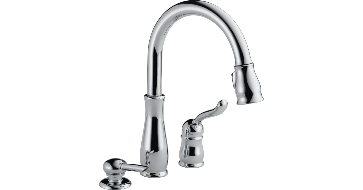 Delta 978-SD-DST Leland Pull-Down Kitchen Faucet with Magnetic Docking ...