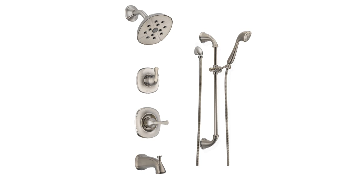 Delta DSS-Addison-1404SS Monitor 14 Series Pressure Balanced Tub and ...