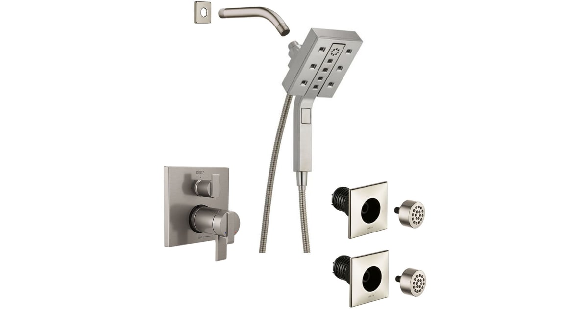 Delta DSS-Ara-1706i-SS Ara Pressure Balanced Shower System with Shower ...