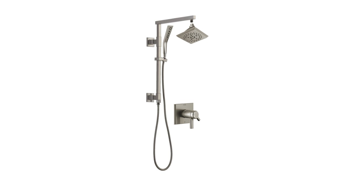 Delta DSS-Emerge-18A-17T05-SS Pivotal Thermostatic Shower System with ...