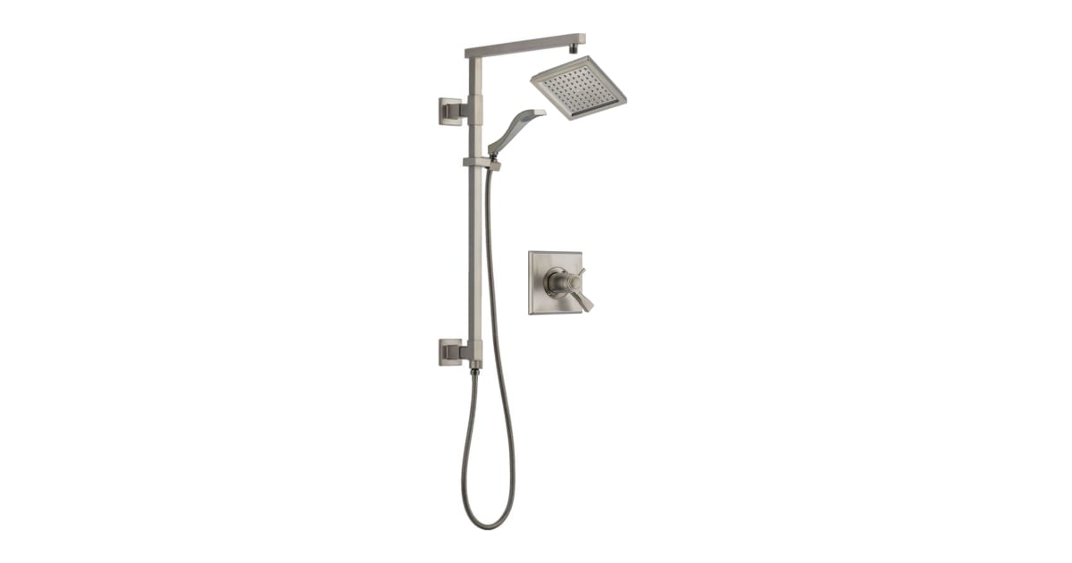 Delta DSS-Emerge-26A-17T04-SS Dryden Thermostatic Shower System with ...