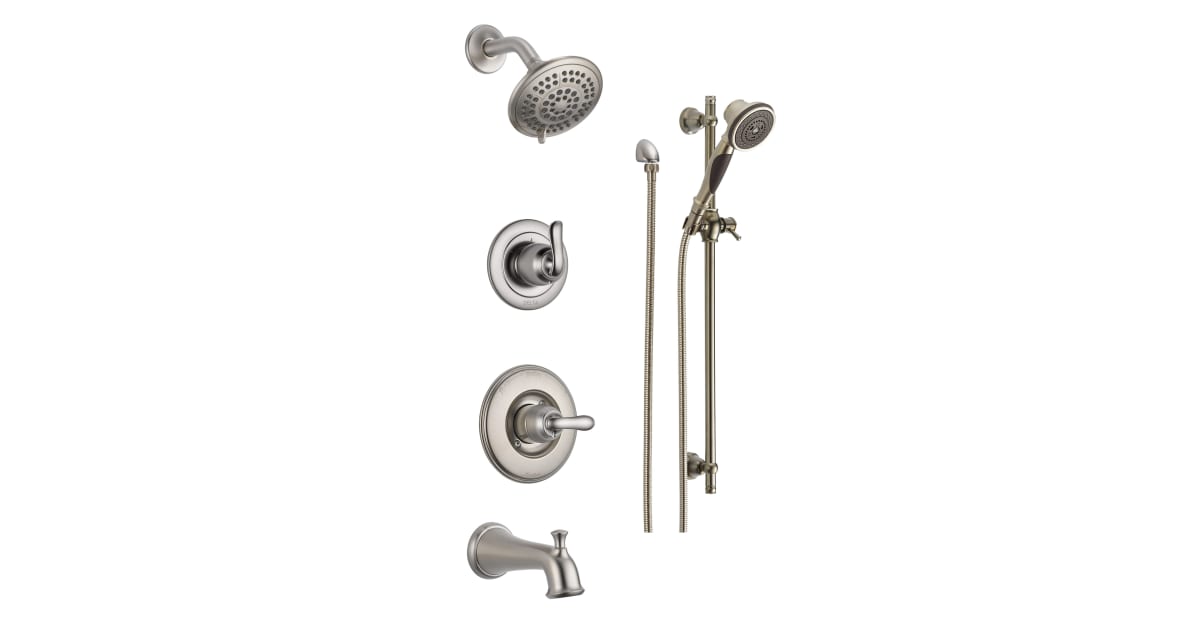 Delta DSS-Linden-1404SS Monitor 14 Series Pressure Balanced Tub and ...