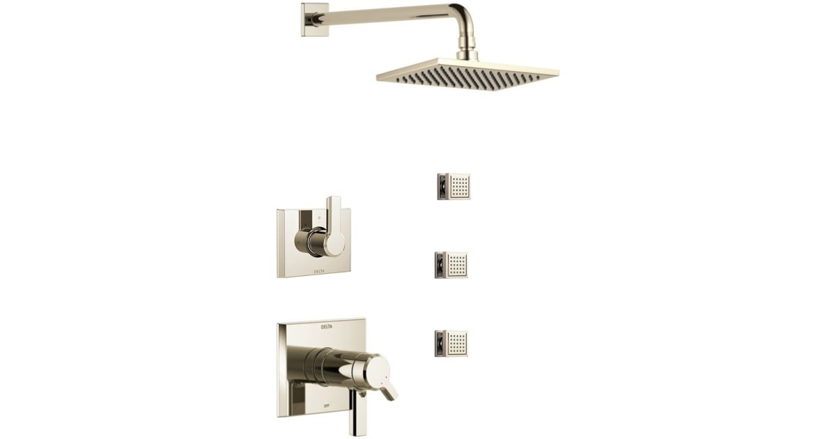 Delta DSS-Pivotal-17T02-PN TempAssure 17T Series Thermostatic Shower ...