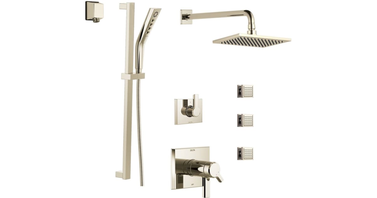 Delta DSS-Pivotal-17T03-PN TempAssure 17T Series Thermostatic Shower ...
