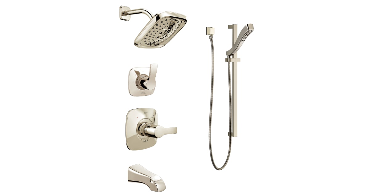 Delta DSS-Tesla-1404-H2O-PN Monitor 14 Series Pressure Balanced Shower ...
