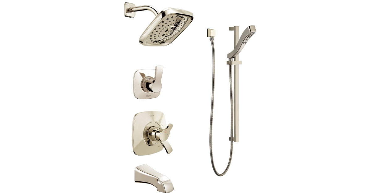 Delta DSS-Tesla-1704-H2O-PN Monitor 17 Series Pressure Balanced Shower ...