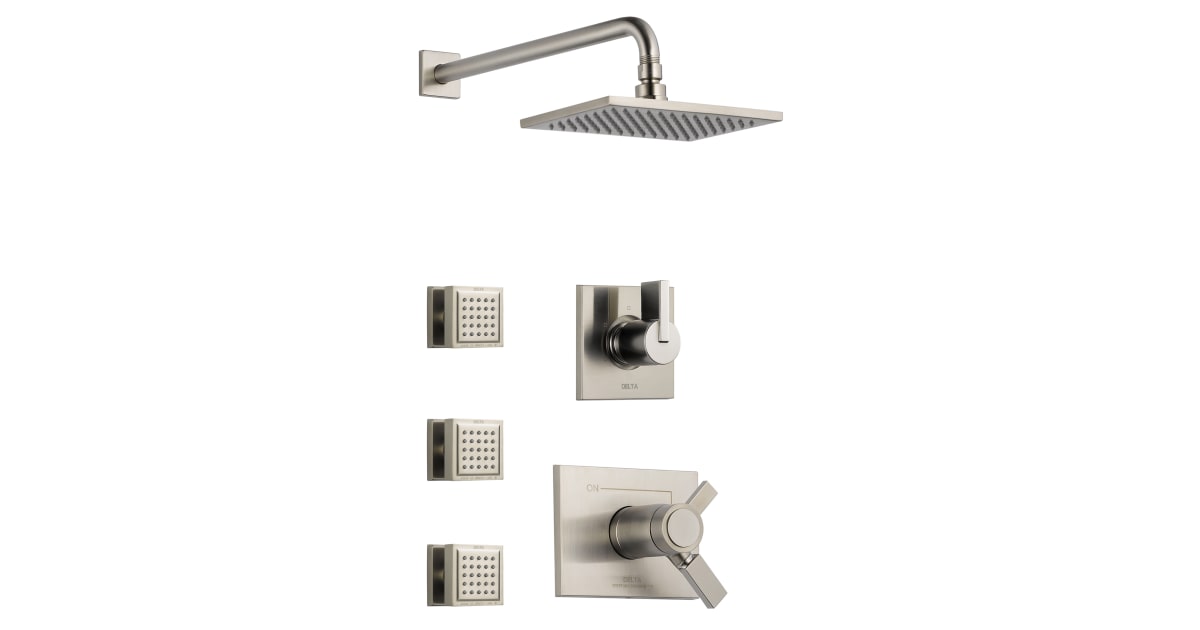 Delta DSS-Vero-17T02SS TempAssure 17T Series Thermostatic Shower System ...