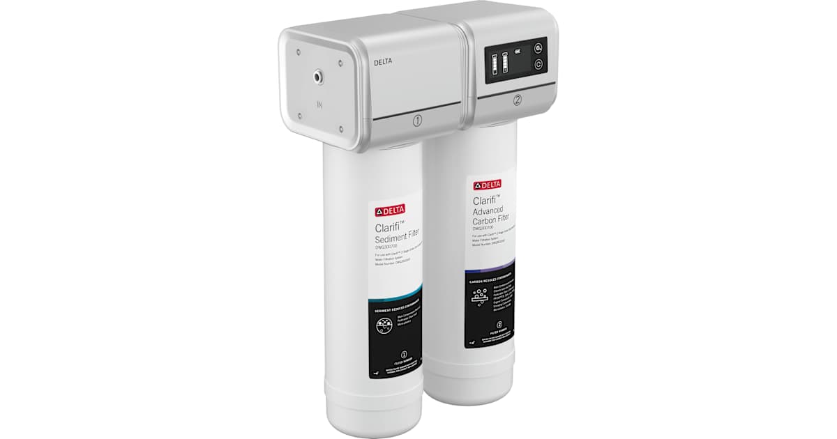 Delta DWQ3502020 Clarifi 2-Stage Under Sink Advanced Water Filtration ...
