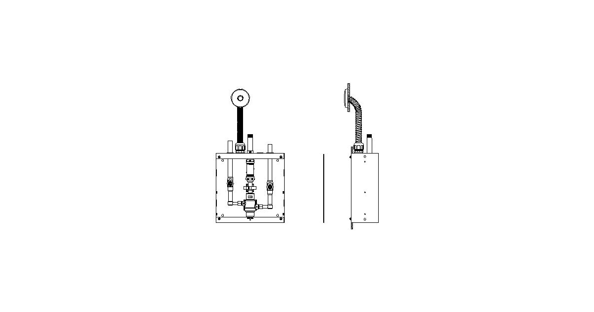 Delta ELAVT0008RI Commercial Teck Electronic Bathroom Faucet Rough-In ...
