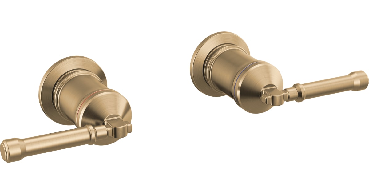 Delta H583CZ-PR Broderick Lever Handle Kit for Wall Mount Tub Filler ...