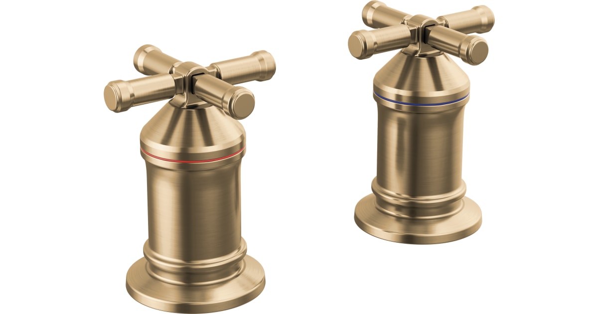 Delta H599CZ-PR Broderick Cross Handle Kit for Roman Tub Filler ...