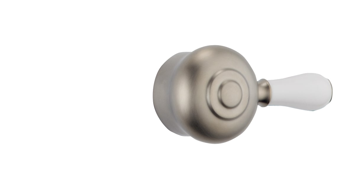 Delta H777SS Porcelain Handle Lever from the Leland Collection ...