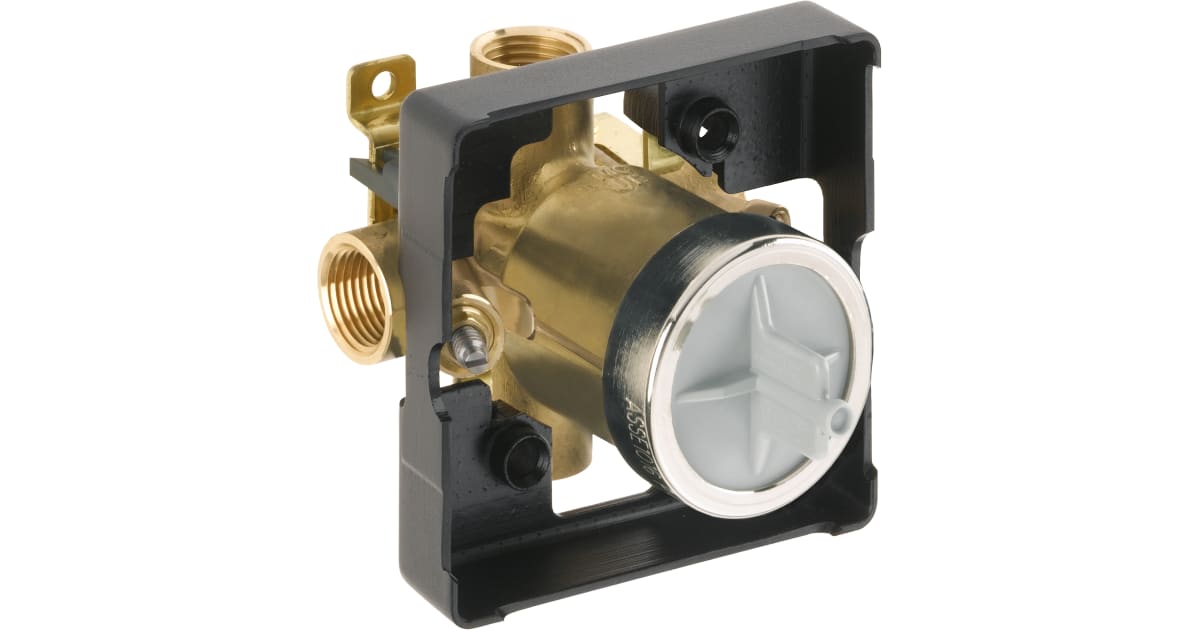 Delta R10000-IPWS Universal Mixing Rough-In Valve with Service Stops ...