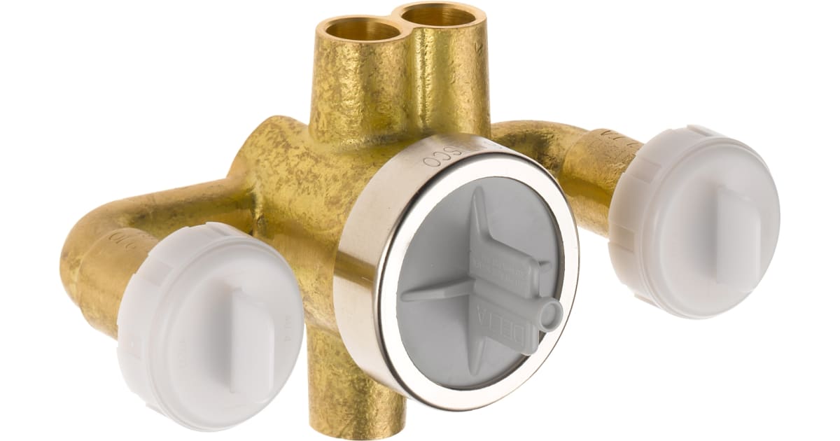 Delta R1827-XO Universal Diverter Rough-In Valve - For Use with Delta 3 ...