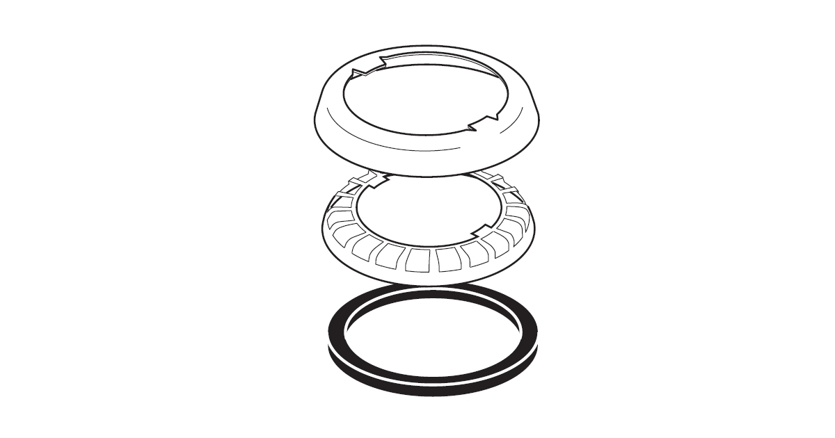 Delta RP54236WH Escutcheon and Gasket from the Classic Collection ...