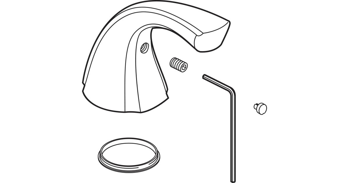 Delta RP61287SS Single Metal Lever Handle Kit with Button and Set Screw ...
