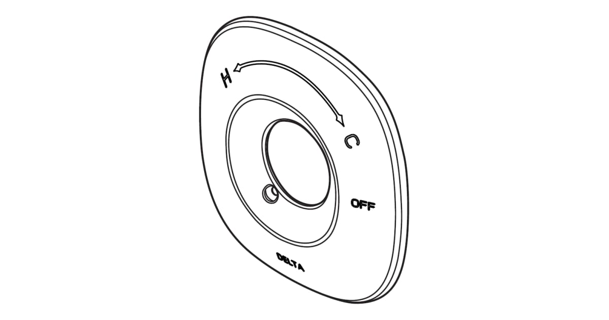 Delta RP71021SS Nura Escutcheon - 14 Series | Ferguson Home