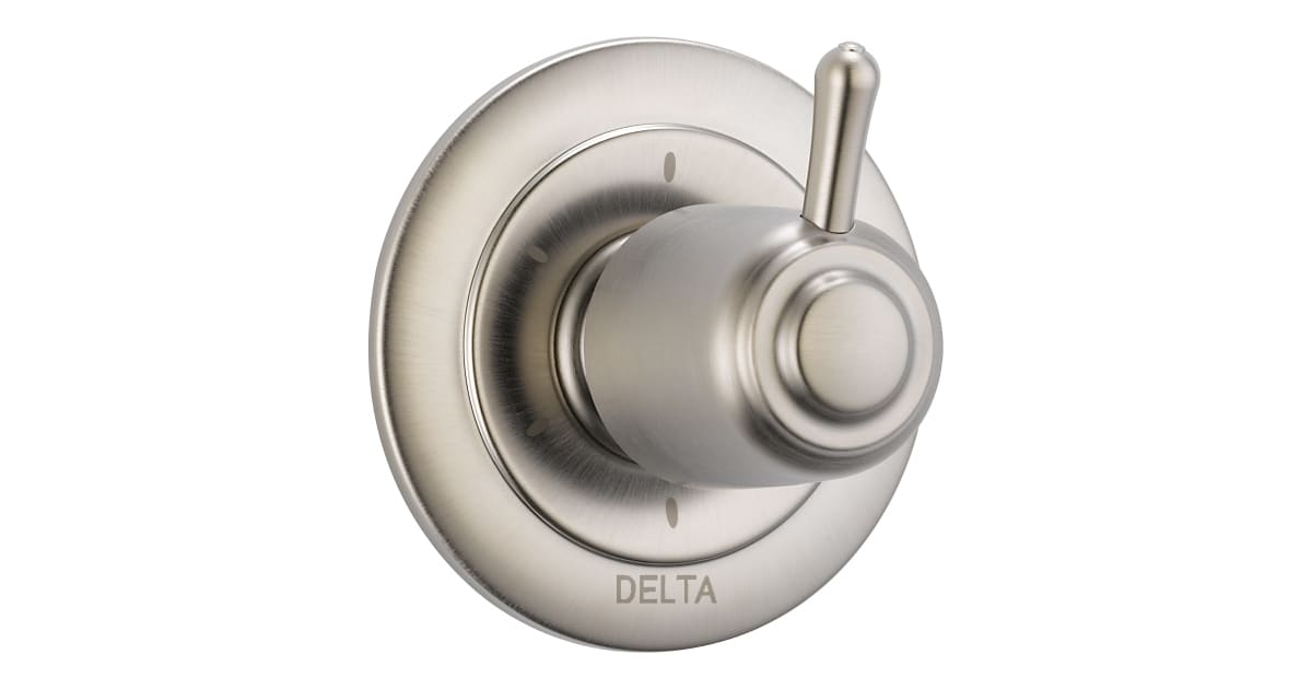 Delta T11900-SS Innovations Six Function Diverter Valve Trim Less Rough ...