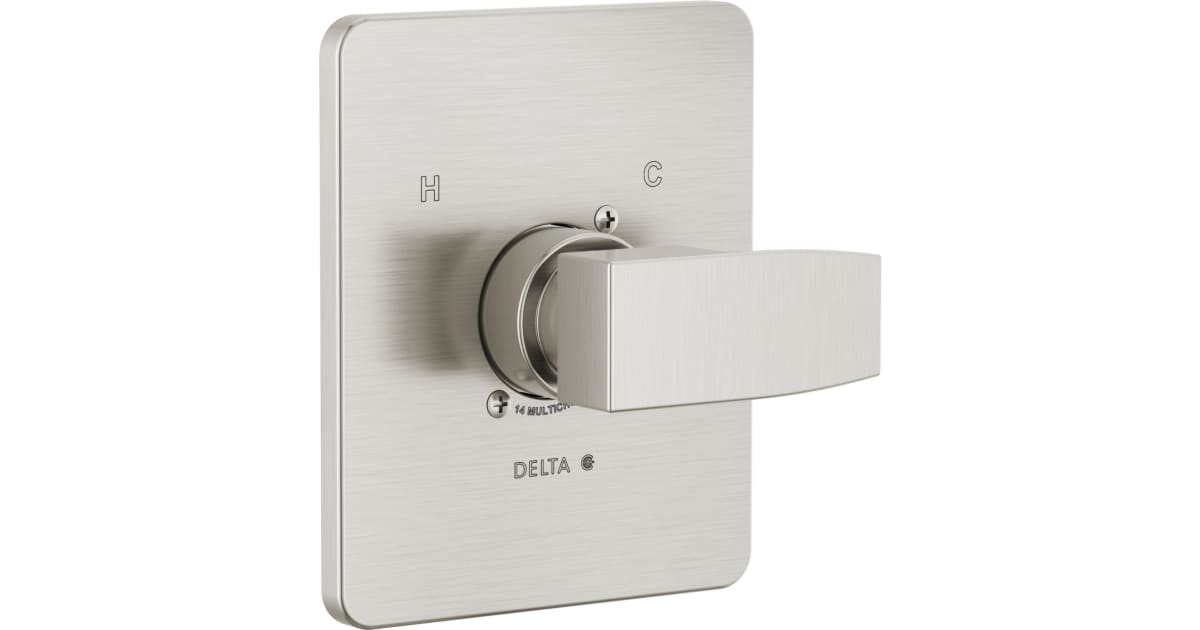 Delta T14067-SS-PP Modern Pressure Balanced Valve Trim Only with Single ...
