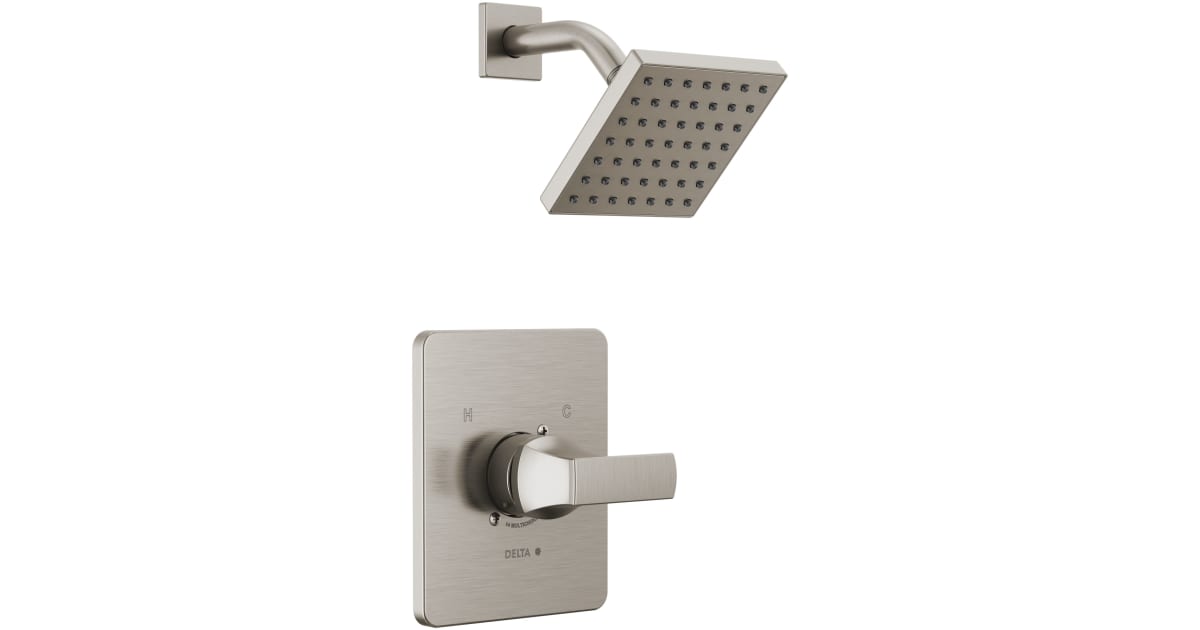 Delta T14237-SS Velum Shower Only Trim Package with 1.75 GPM Single ...
