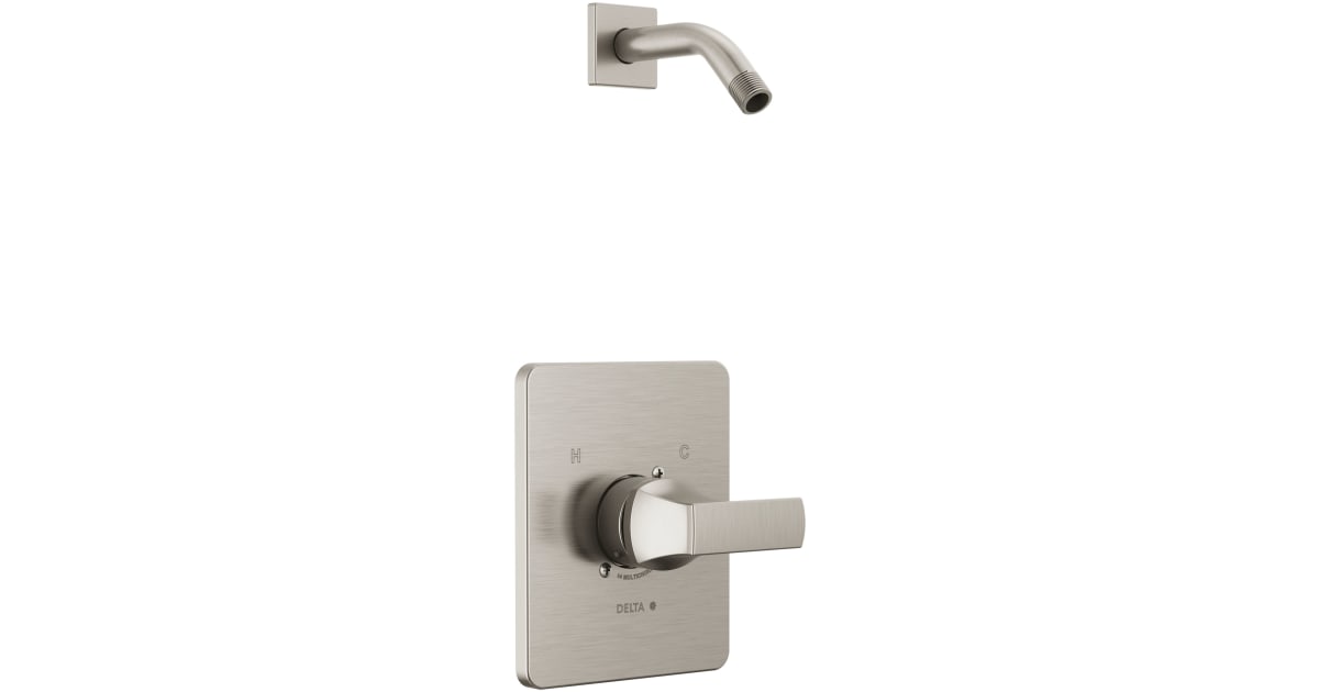Delta T14237-SSLHD Velum Shower Only Trim Package with Shower Arm ...