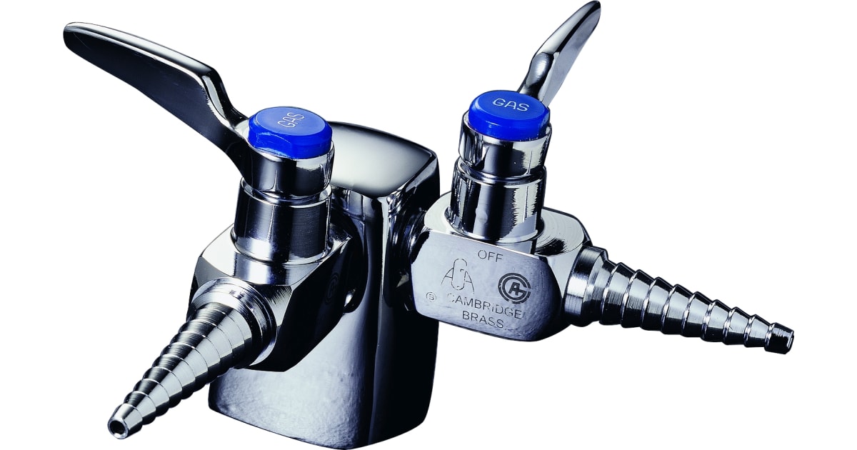 Delta W6220GAS 3/8 Inch 90 Degree Double Ball Valve with GAS Indexed ...
