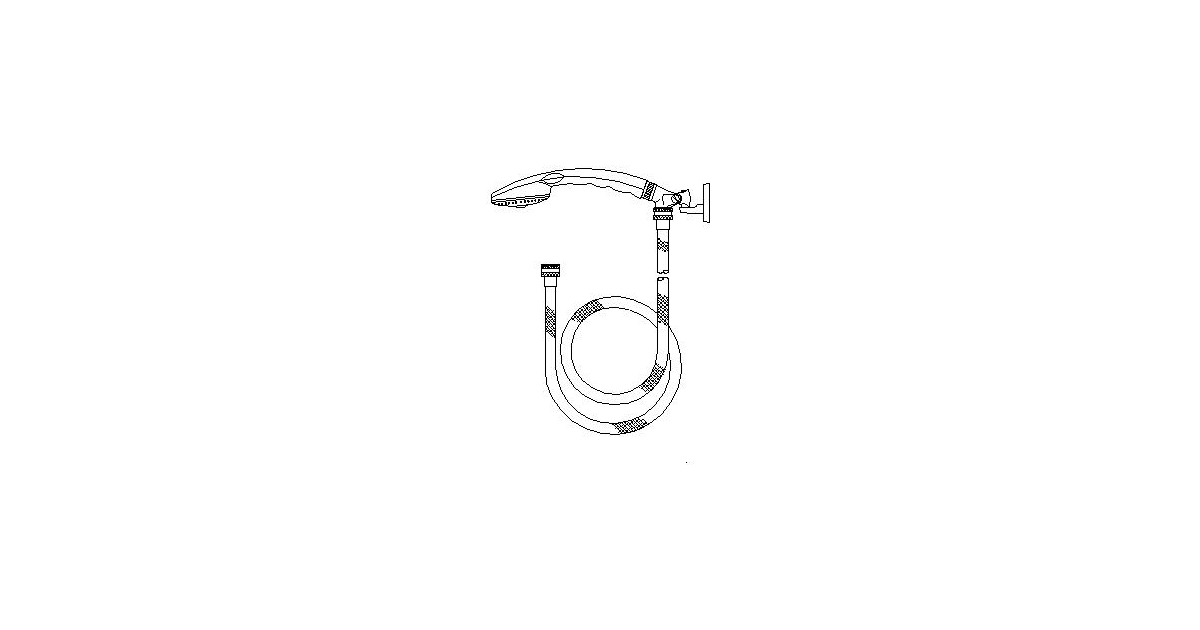 Delta 060123A Handshower with Wall Bracket from the Commercial Series ...