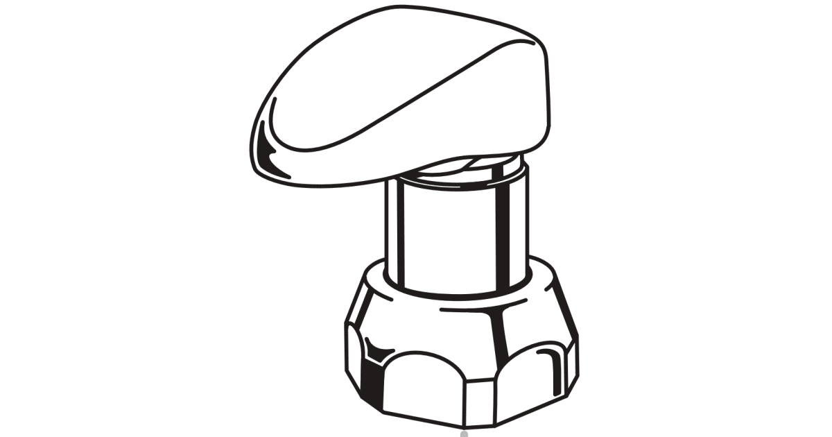 Delta 060654A Plain Single Metering Handle ADA | Ferguson Home