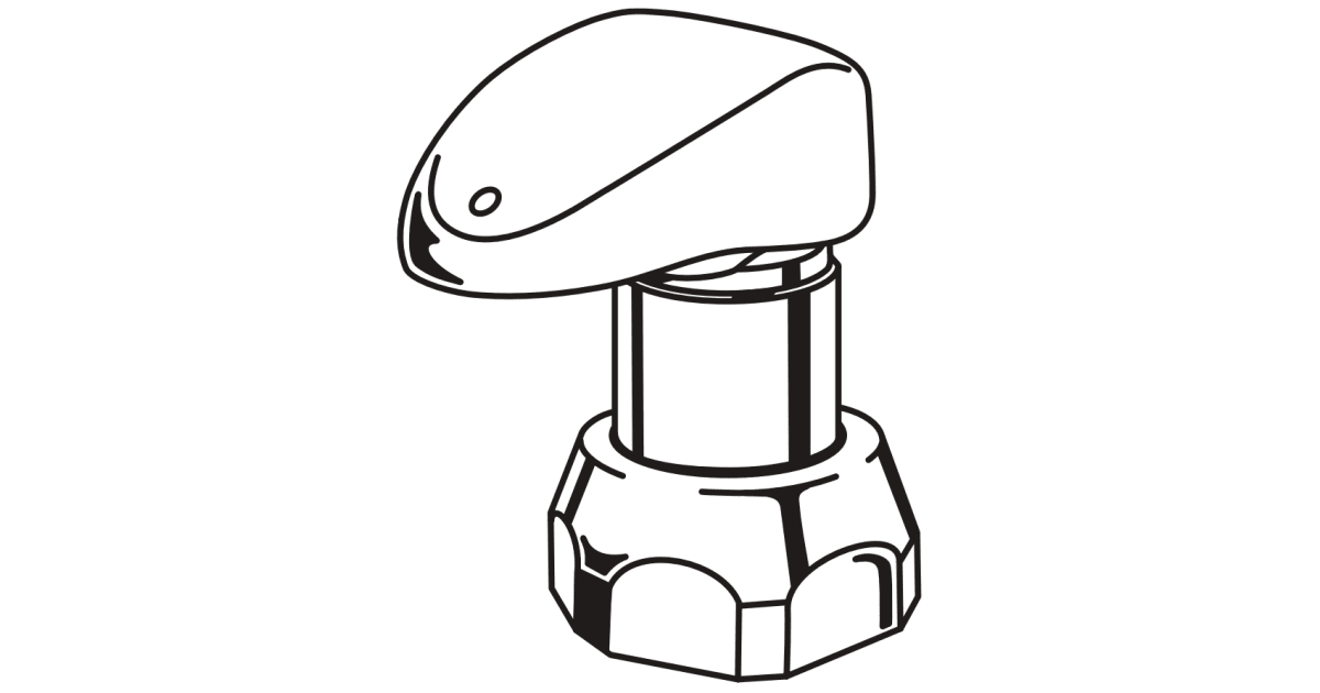 Delta 060656A Single ADA Metering Handle with Blue Indicator | Ferguson ...
