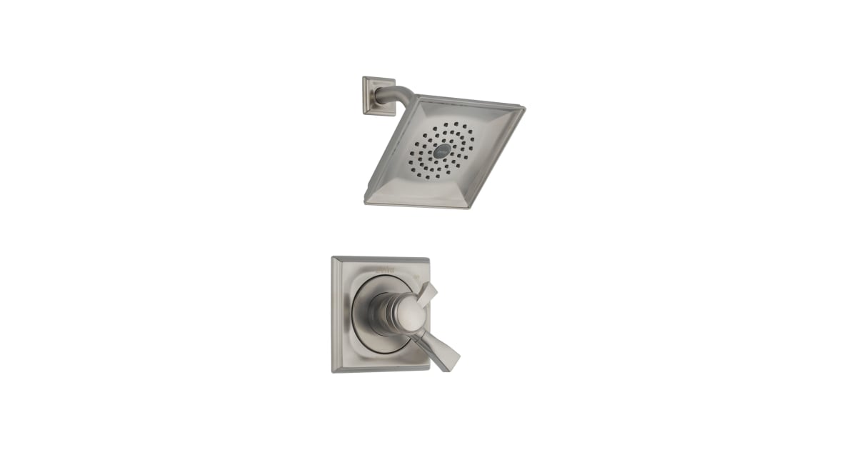 Delta 172930-SS Double Handle Monitor 17 Series Shower Valve Trim with ...