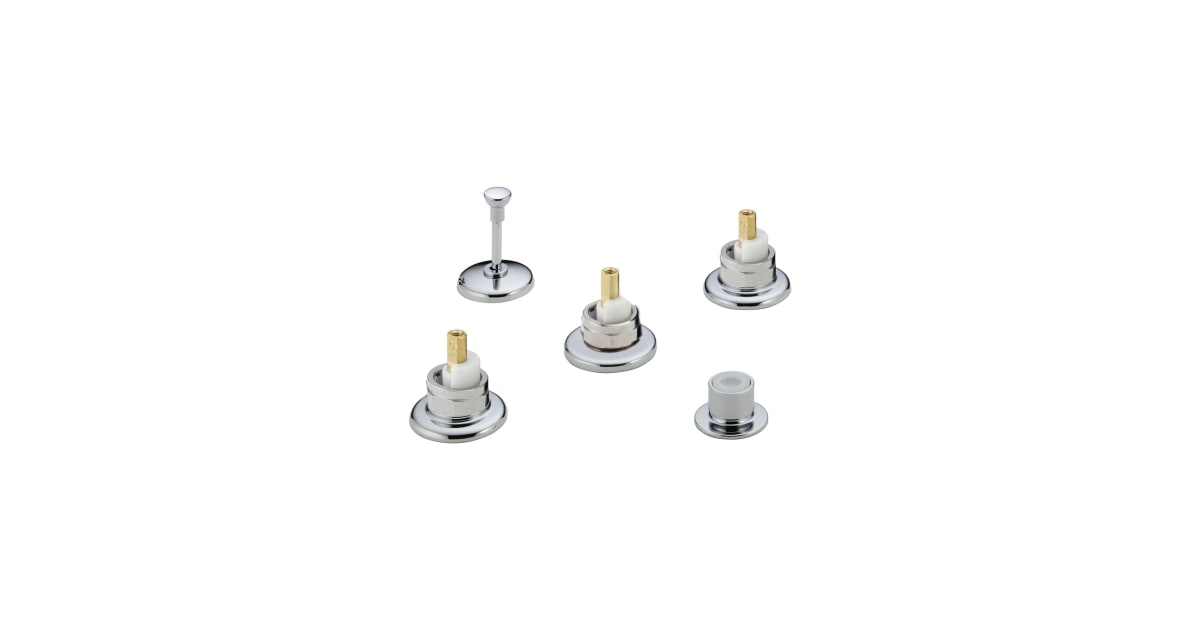 Delta 33-LHP Classic Bidet Faucet Triple Handle less Handles with Popup ...