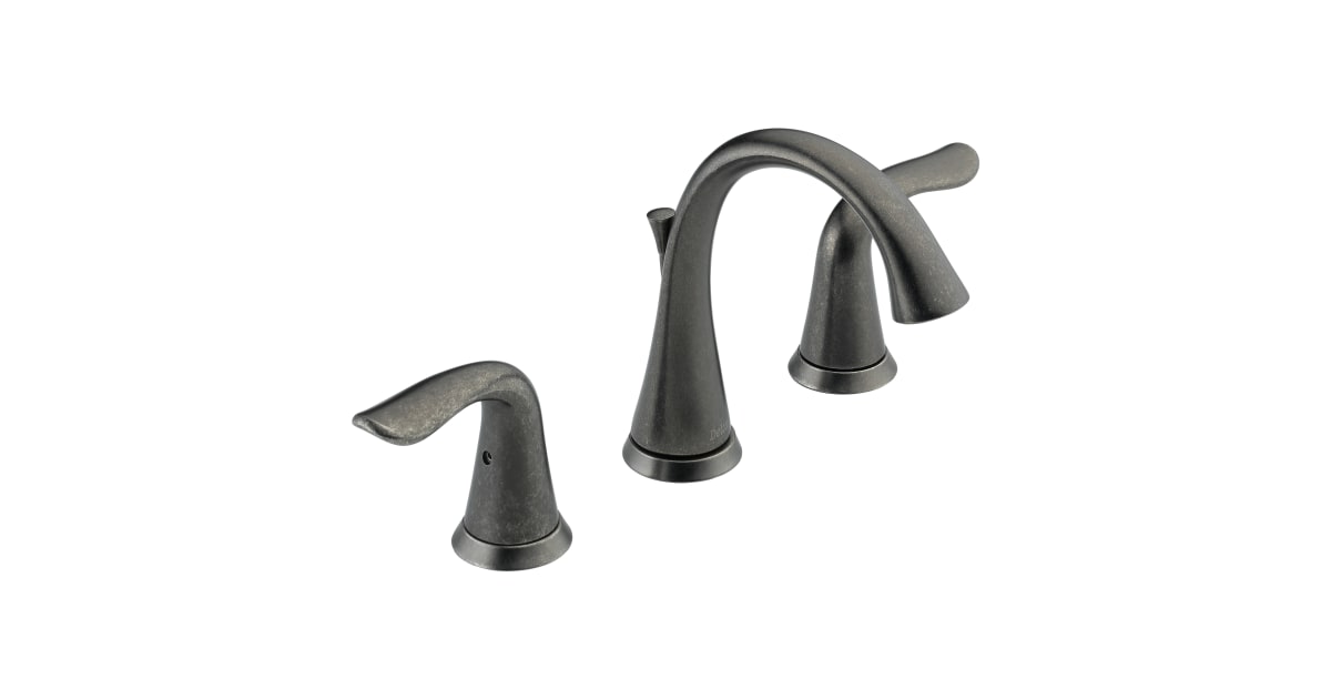 Delta 3538-PT Lahara, Bathroom Faucet with Pop-Up Drain, Double Handle ...