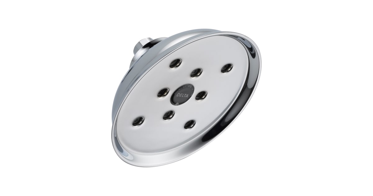 Delta 75198 6-1/2" Single-Function Shower Head with H2Okinetic ...