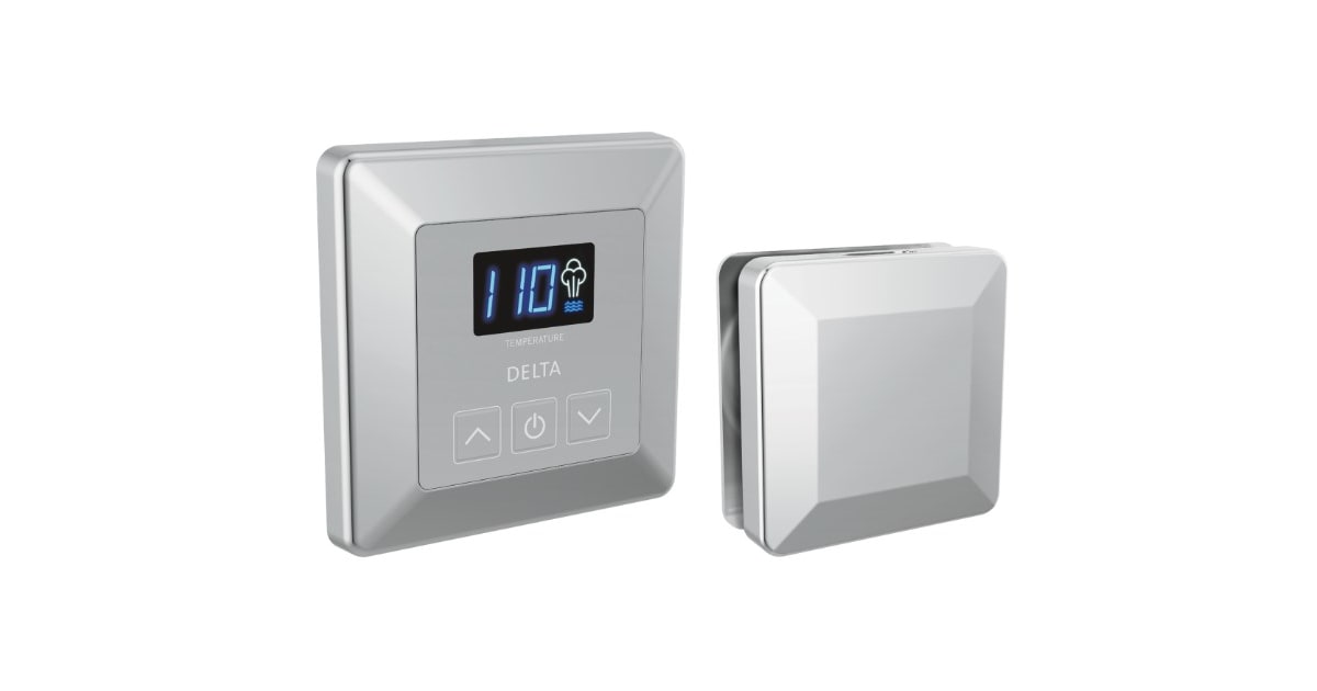Delta EP103350PR SimpleSteam Transitional Square Steam Shower Control ...