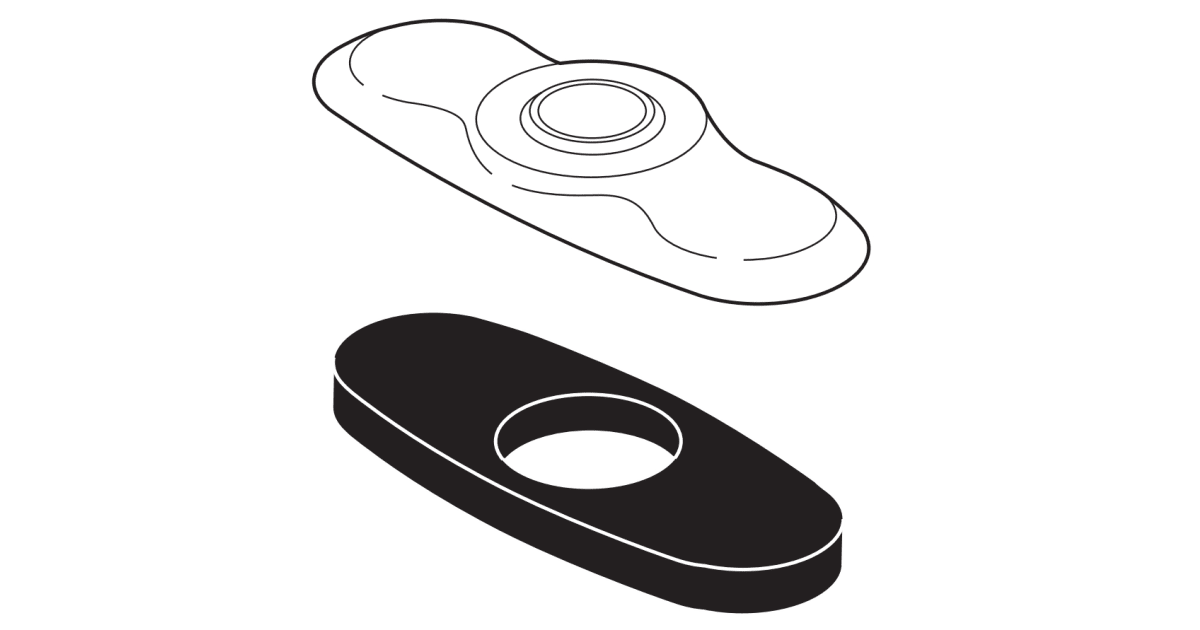 Delta RP51346-RB Lavatory Escutcheon with Gasket from the Lahara ...