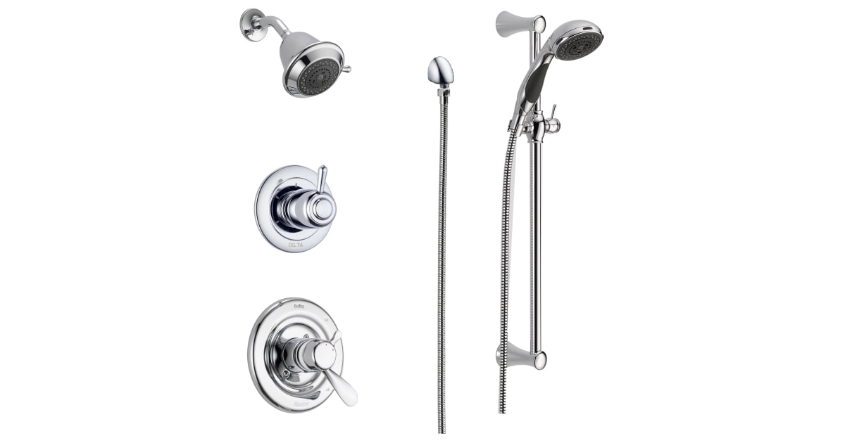 Delta Innovations Monitor 17 Series Shower System CH with Shower Head ...
