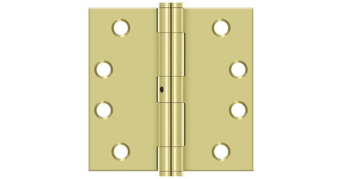 Deltana S44NRP/US3 Commercial Style 4" X 4" Square Corner Mortise Hinge ...