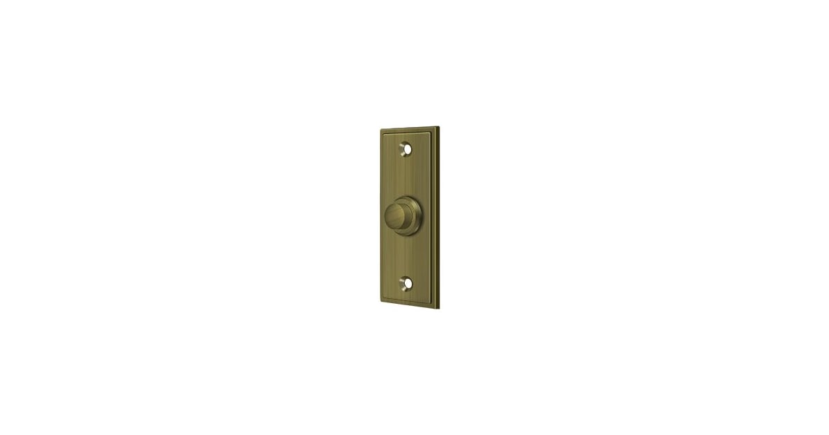 Deltana BBS333U5 3-1/4" x 1-1/4" Solid Brass Contemporary Rectangular ...