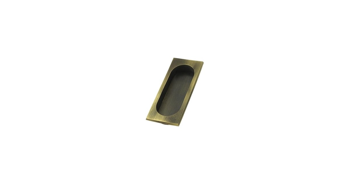 Deltana FP4134U5 3-7/8" Tall Solid Brass Rectangular Flush Pocket Door ...