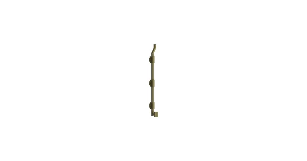 Deltana FPGM185 Solid Brass 18" Modern Offset Surface Bolt | Ferguson Home